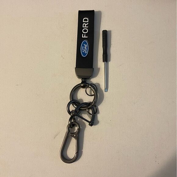 Other | Fordkey Fob Keychain Inblack Leathernwt | Poshmark